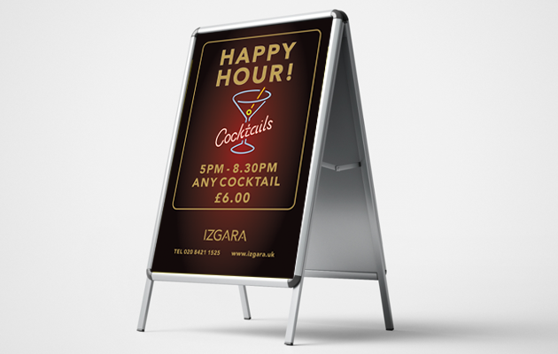 Pavement Board- A-Boards- frames- and pavement signs are easy to use ...