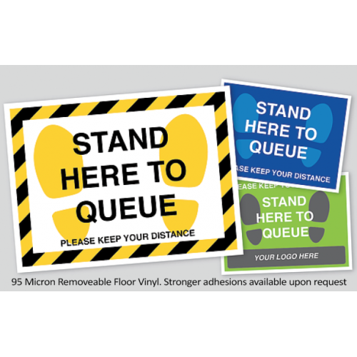 Floor Stickers Social Distancing- Ensure your clients keep the safe ...